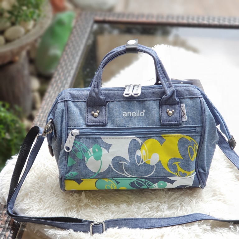 Original Anello Japan Limited Edition Mini Crossbody Bag - Denim, Women ...