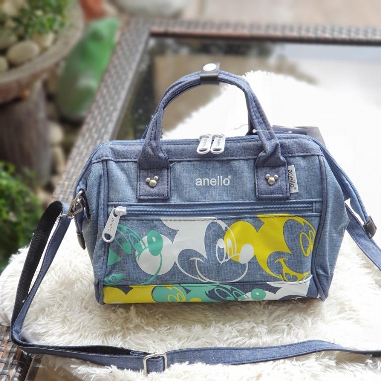 Original Anello Japan Limited Edition Mini Crossbody Bag - Denim, Women ...
