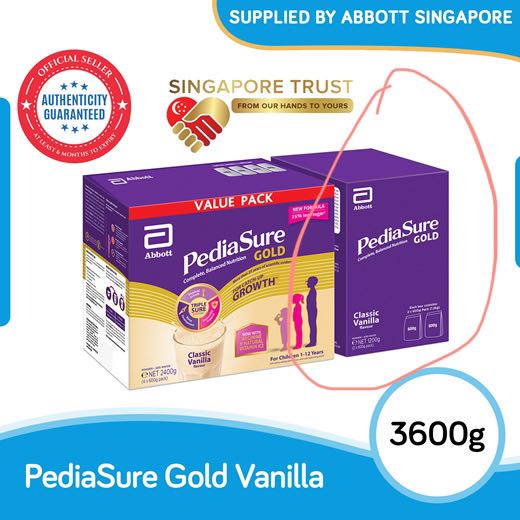 Pediasure Gold 600g x 4 Packs, Babies & Kids, Nursing & Feeding, Weaning & Toddler Feeding on ...