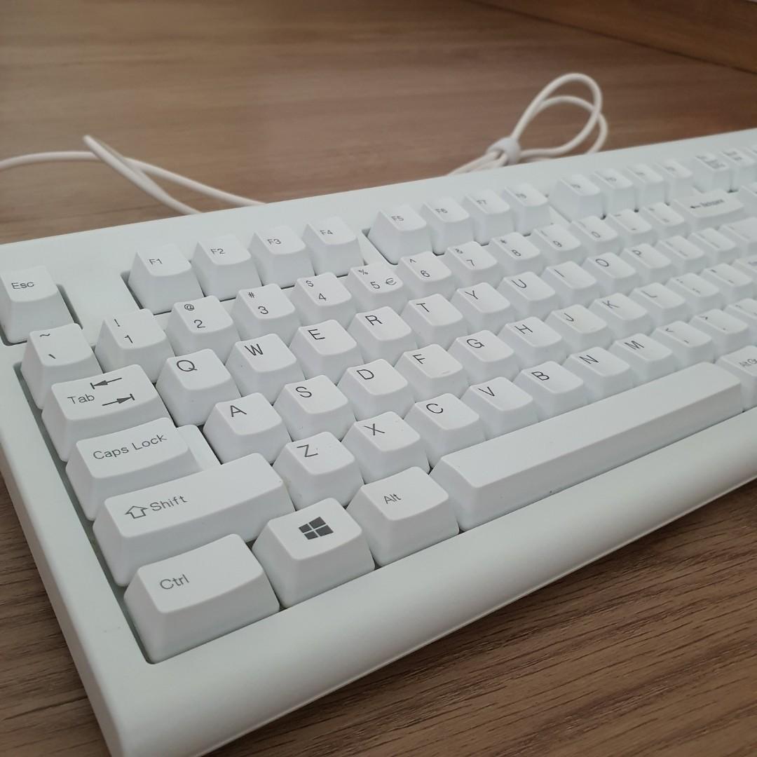 Perixx PERIBOARD-106 Keyboard (White), Computers & Tech, Parts ...