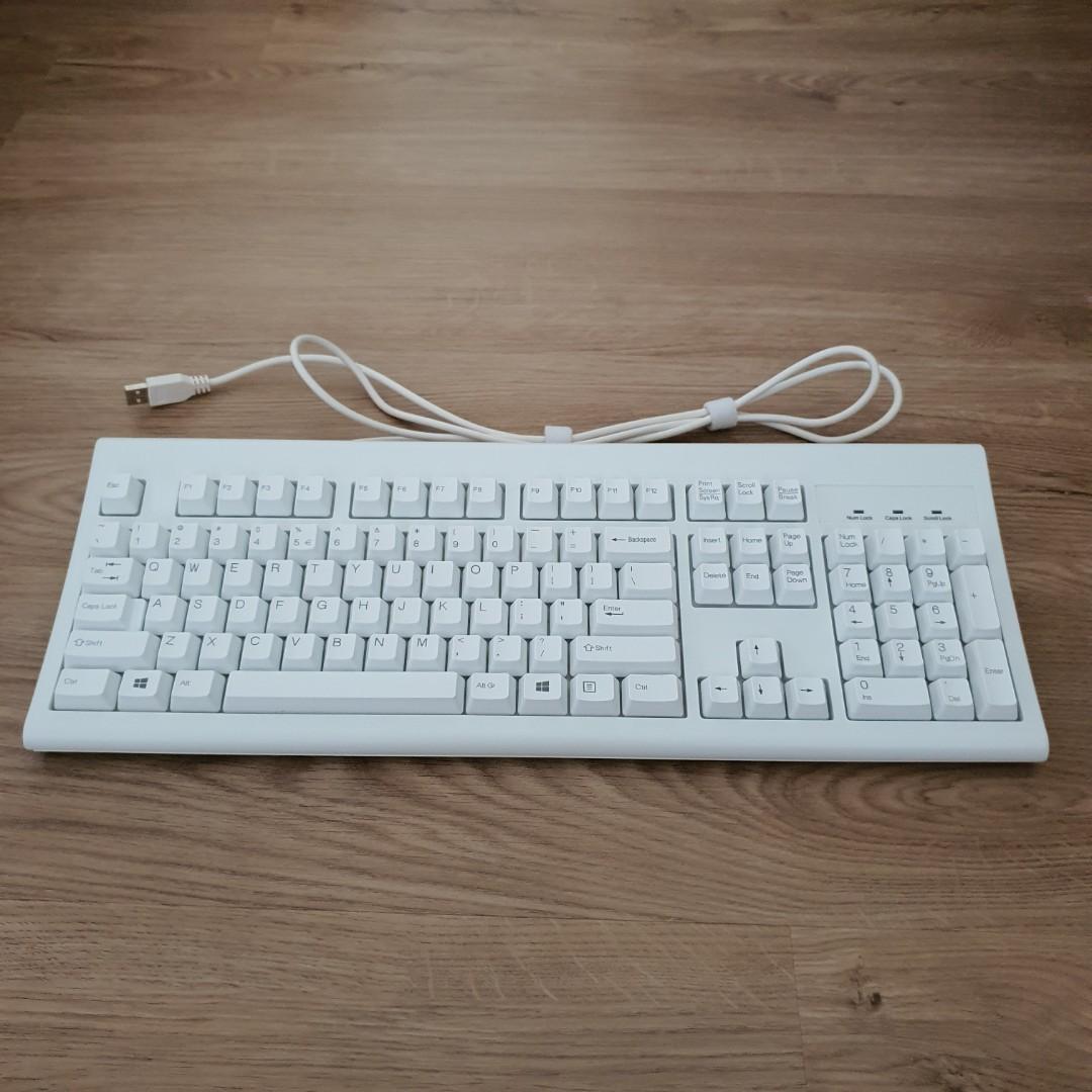 Perixx PERIBOARD-106 Keyboard (White), Computers & Tech, Parts ...