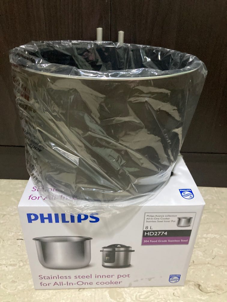 Philips 8L non stick pot for multi cooker HD2238/62, TV & Home ...