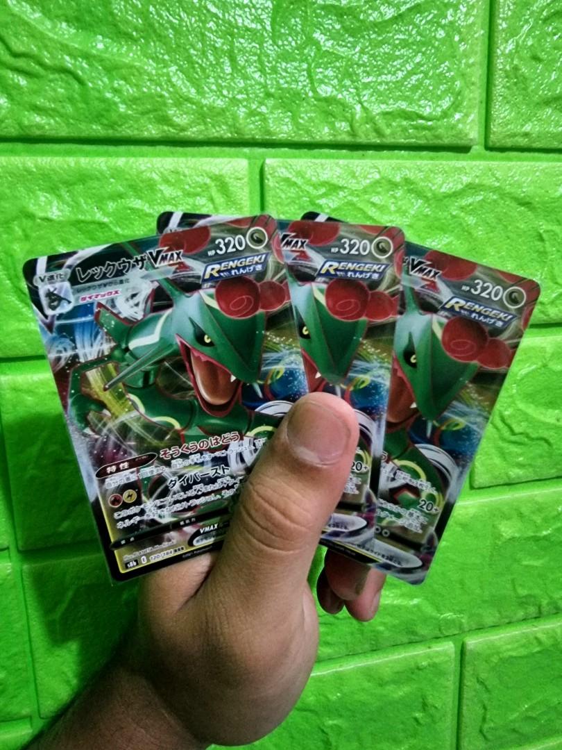 Pokemon Rayquaza (Japanese V/VMAX), Hobbies & Toys, Toys & Games on ...