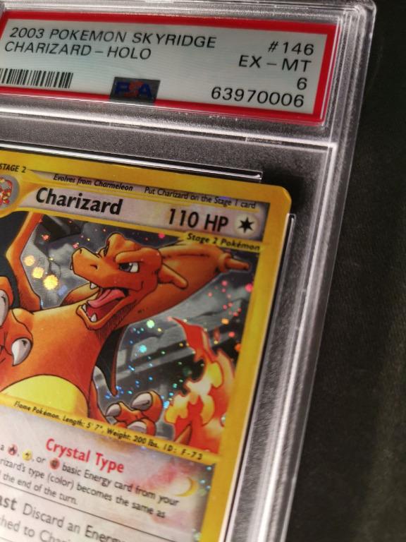 Pokemon Skyridge Crystal Charizard Holo #146/144 2003 PSA 6, Hobbies ...