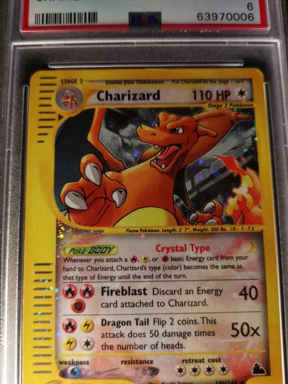 Pokemon Skyridge Crystal Charizard Holo #146/144 2003 PSA 6, Hobbies ...