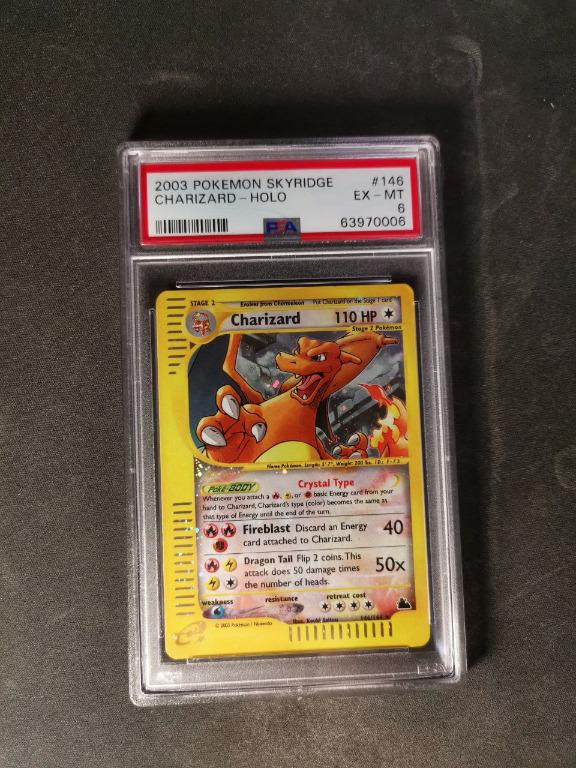 Pokemon Skyridge Crystal Charizard Holo #146/144 2003 PSA 6, Hobbies ...