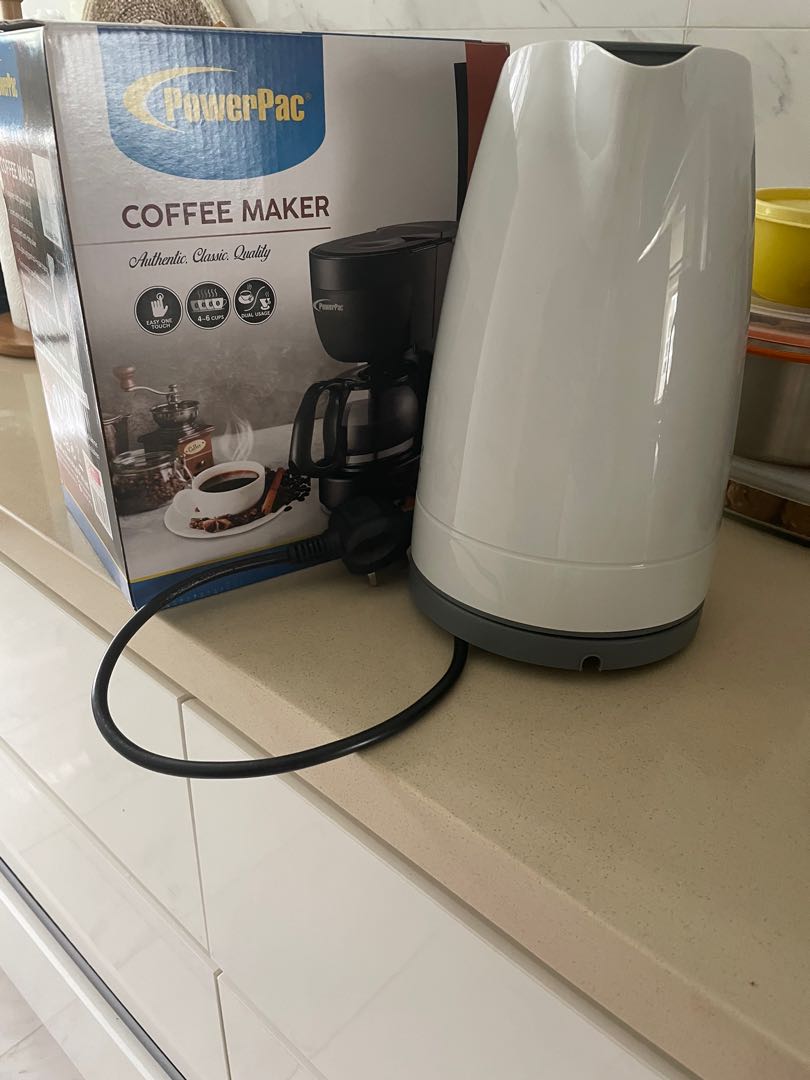 Power PAC coffee machine and Bosch kettle, TV & Home Appliances ...