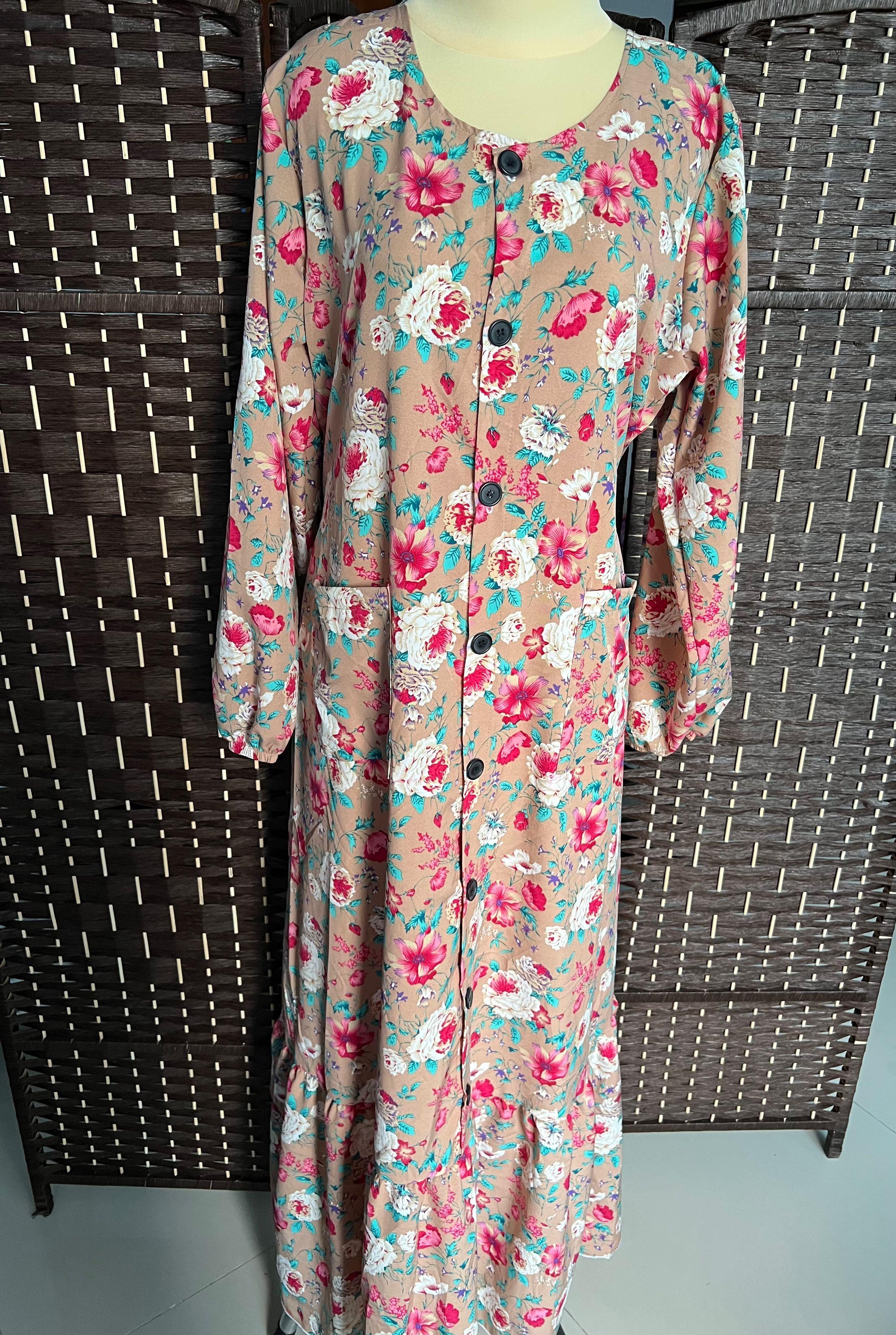 Ptp 50cm - Nude Dress, Women's Fashion, Muslimah Fashion, Dresses on ...