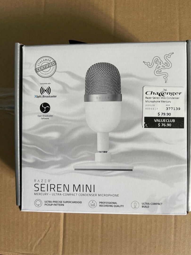 Razer Seiren Mini Mercury, Audio, Microphones on Carousell