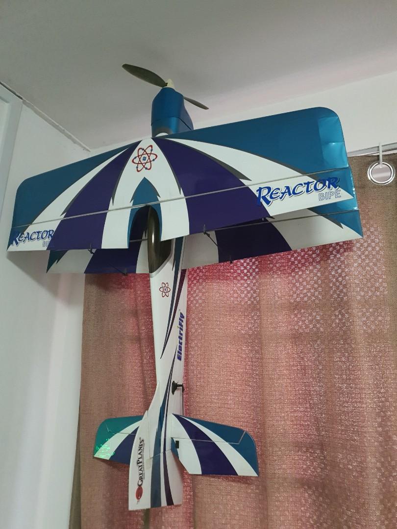 Rc plane great planes reactor bipe pnp, Hobbies & Toys, Toys & Games on ...