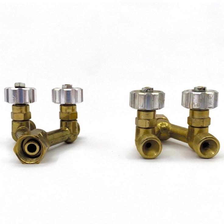 **Ready Stock In Singapore** Y OUTLET VALVE Oxygen / Acetylene Gas Twin ...