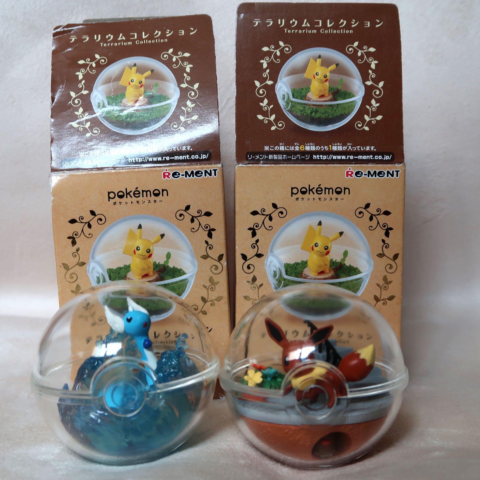 Re-Ment Pokemon Terrarium Collection 1: Dragonair & Eevee, Hobbies ...