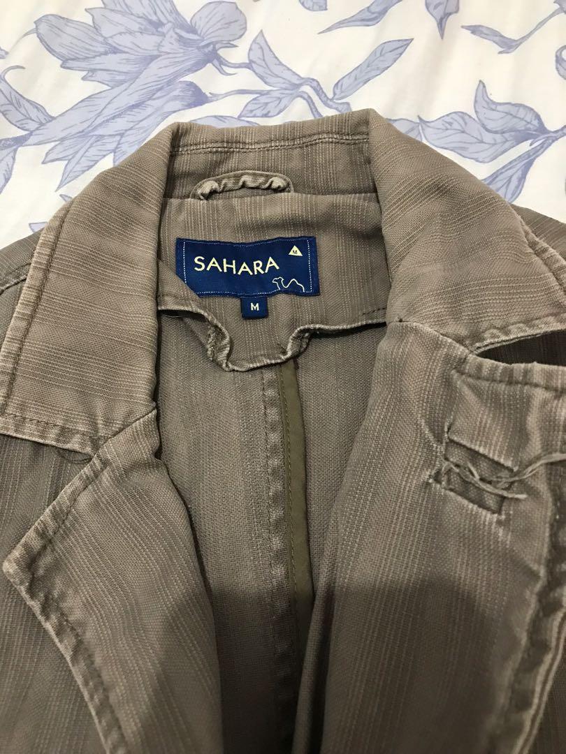 Sahara Men’s Jacket with Collar M, Men's Fashion, Coats, Jackets and ...