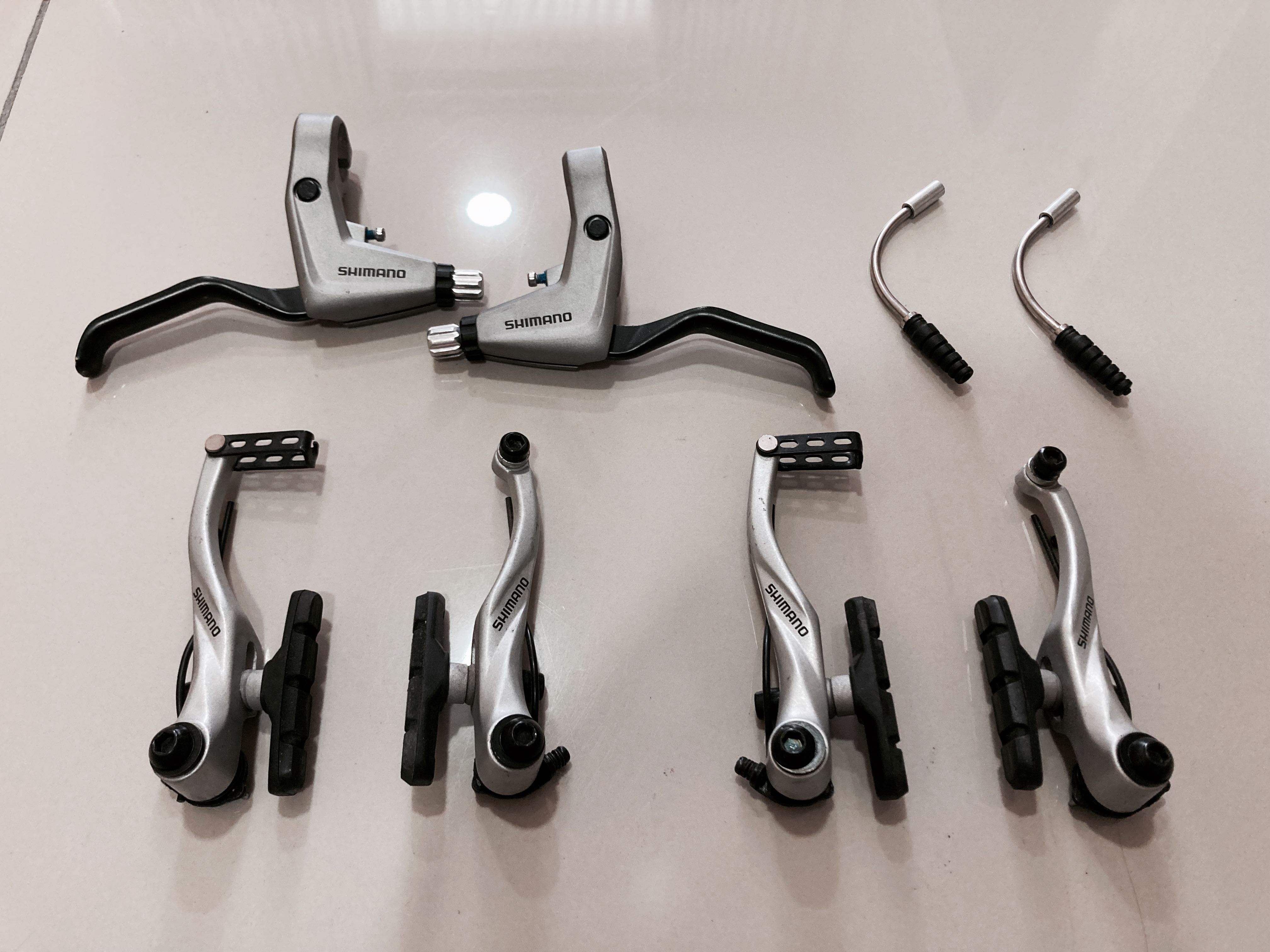 Shimano Alivio T4000 V-Brake Set, Sports Equipment, Bicycles & Parts ...