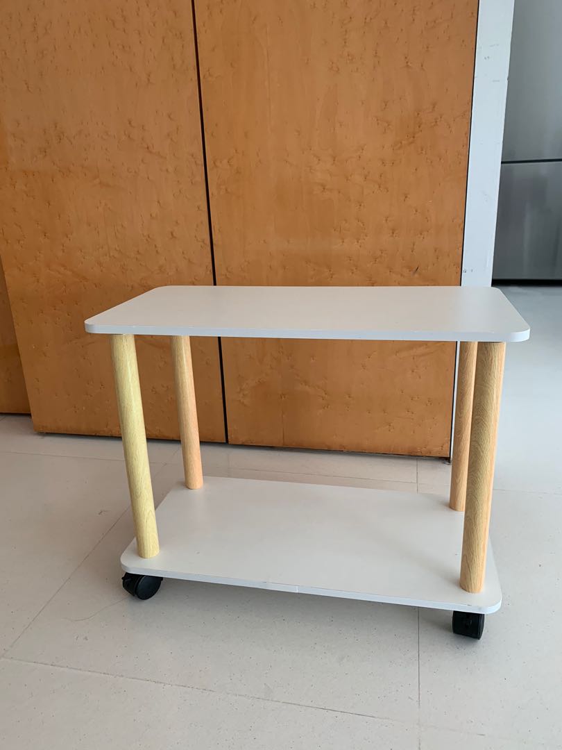 sofa Side Table with wheels, Furniture & Home Living, Furniture, Other ...