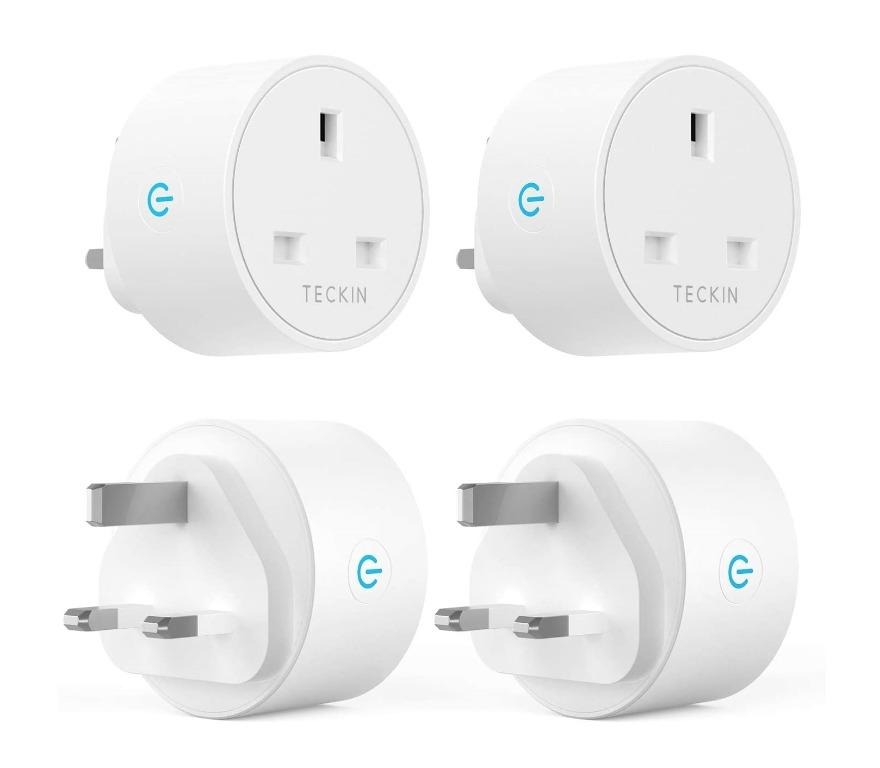 TECKIN SP27 (4 pack) Smart Sockets 13A Works with Amazon Alexa Google ...