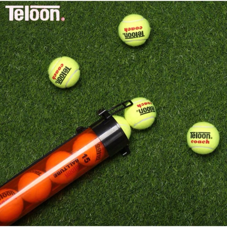 Teloon Tennis Ball Collector Tube / Hold Up To 15 Balls, Sports ...
