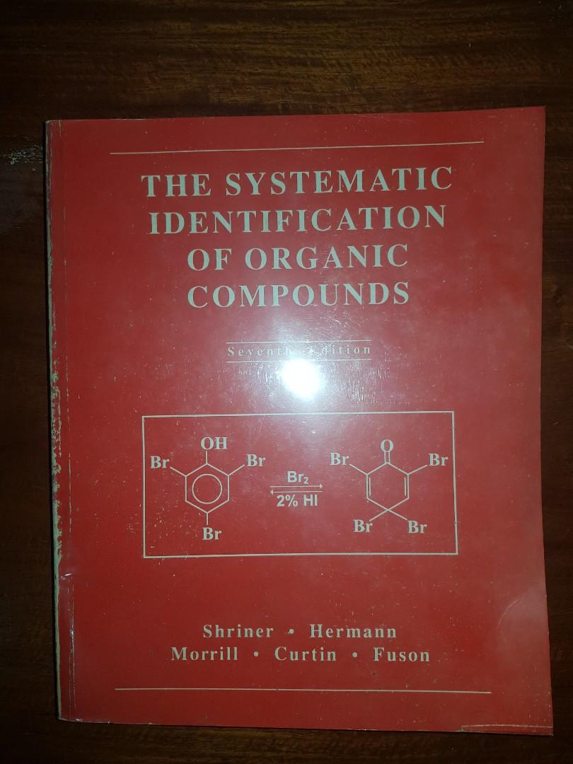 The systematic identification of organic compounds, Hobbies & Toys ...