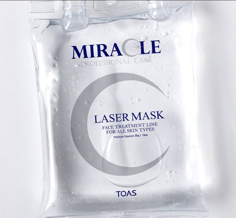 現貨 美容院TOAS MIRACLE Laser Mask 10片 打斑後更生水份急救面膜, 美容＆個人護理, 健康及美容 - 皮膚護理 ...