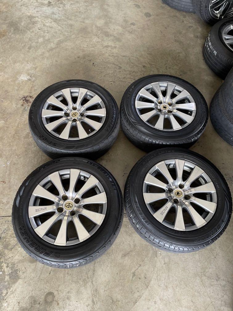 Toyota Used 15 Inch Rims, Car Accessories, Tyres & Rims on Carousell
