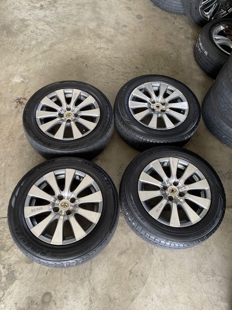 Toyota Used 15 Inch Rims, Car Accessories, Tyres & Rims on Carousell