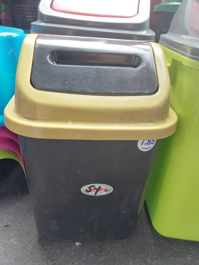 TRASH CAN Basurahan 7.85liters, Furniture & Home Living, Kitchenware ...