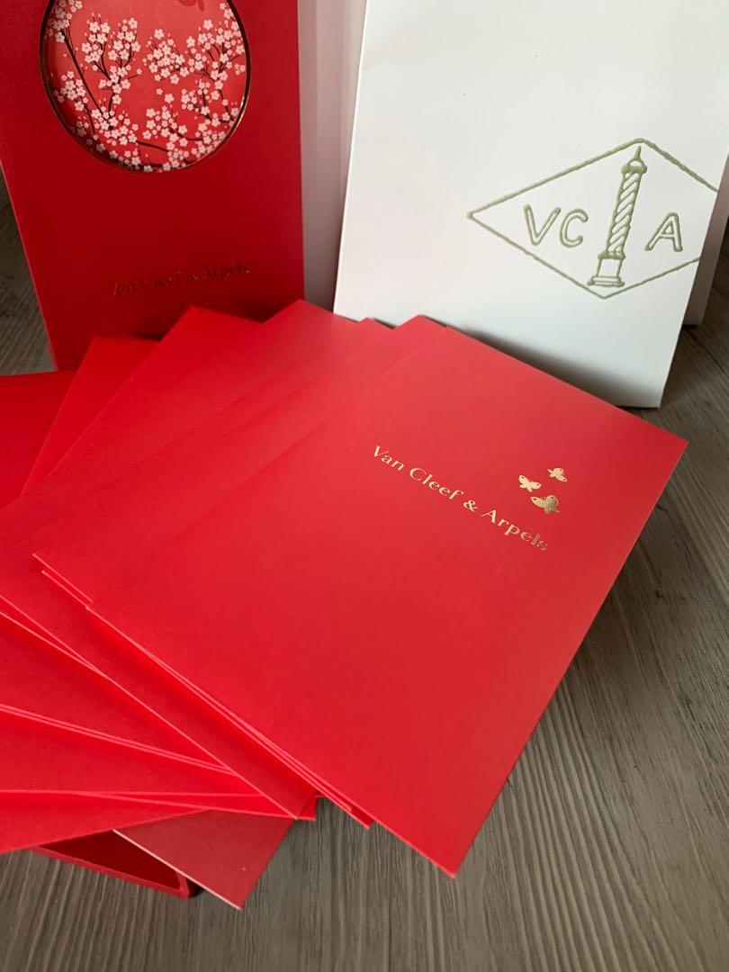 VCA Van Cleef red packet Ang pao, Luxury, Accessories on Carousell