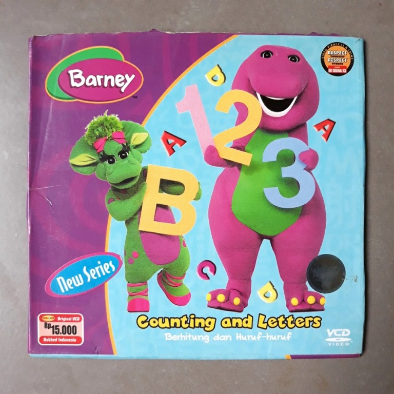 VCD Original Barney Edukatif Counting & Letters (Berhitung & Huruf ...