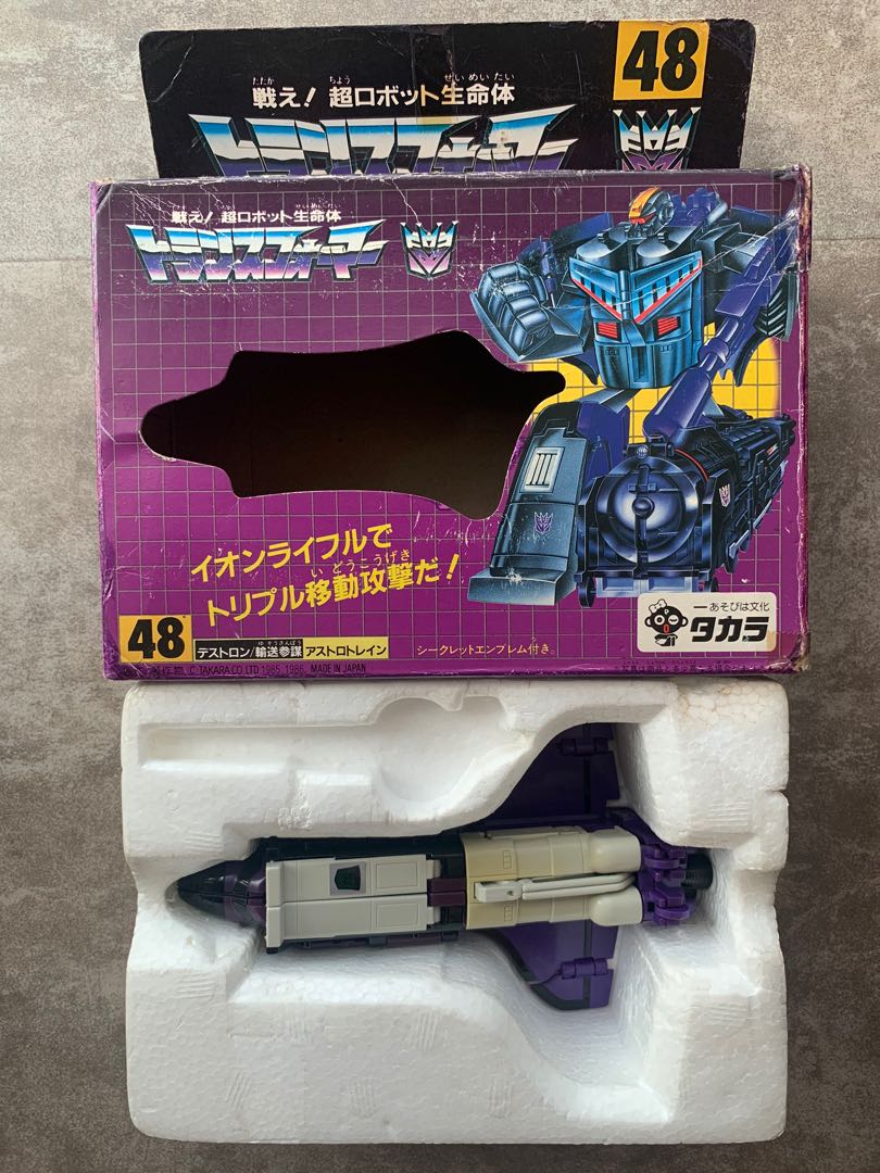 Vintage G1 Takara Transformer Astrotrain Japan Box, Hobbies & Toys ...
