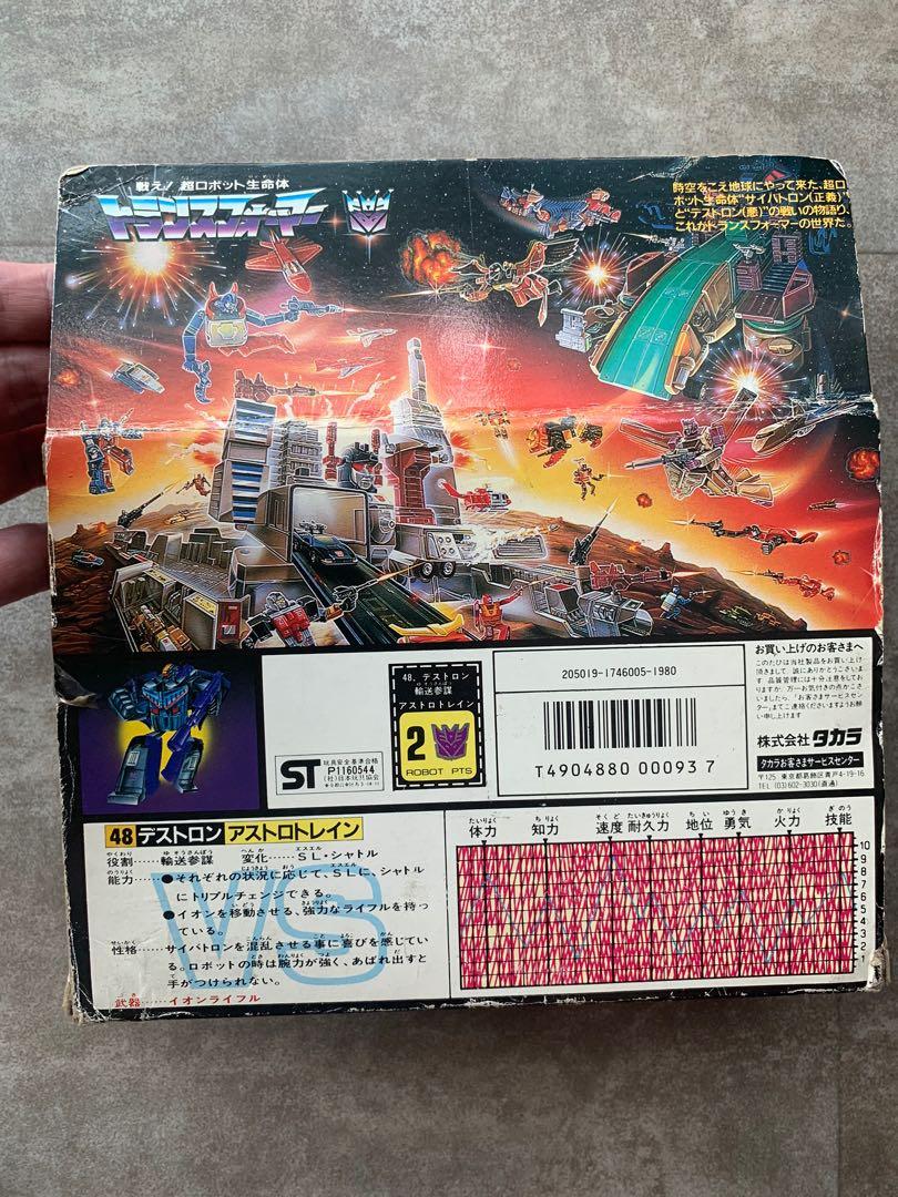 Vintage G1 Takara Transformer Astrotrain Japan Box, Hobbies & Toys ...