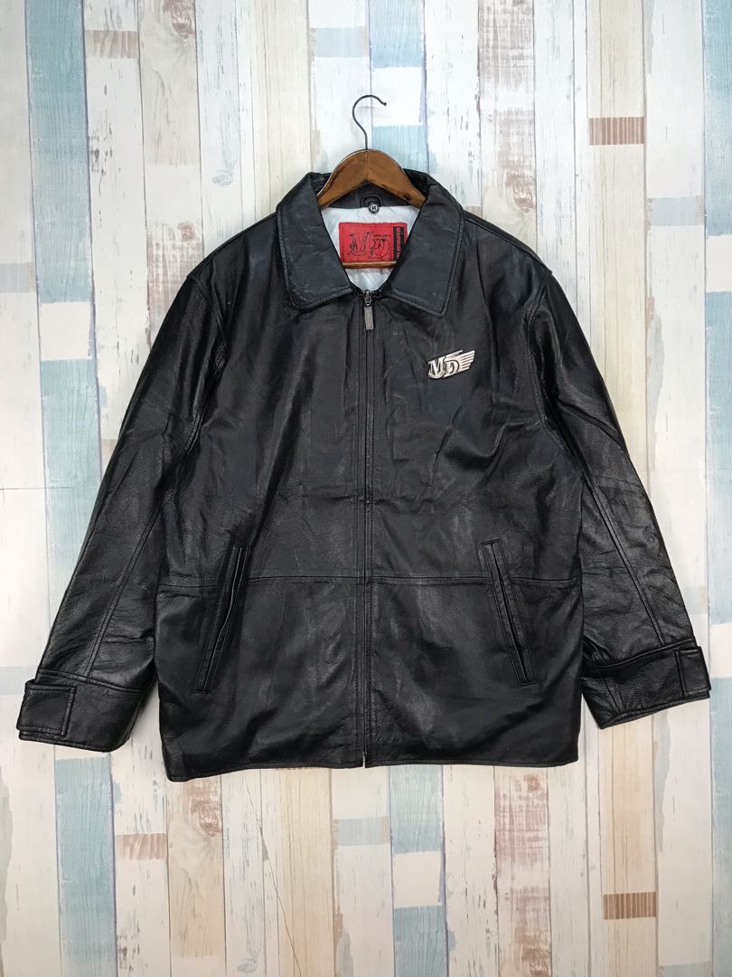 Vintage Magnum Dry Motorsports Pu Leather Jacket, Men's Fashion, Coats ...