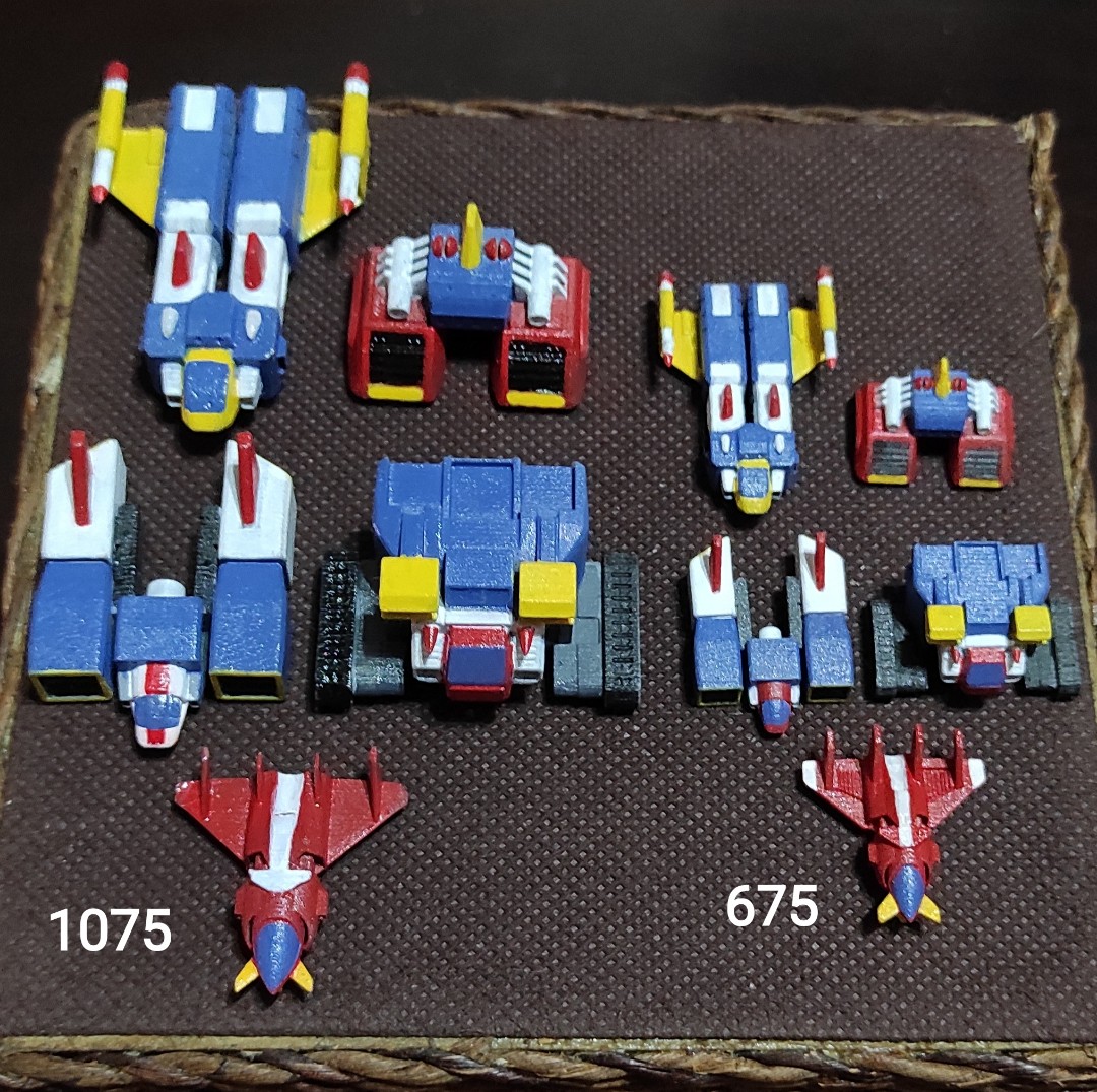 Voltes V 3D Printed Miniature Volt Machines Set, Hobbies & Toys, Toys ...