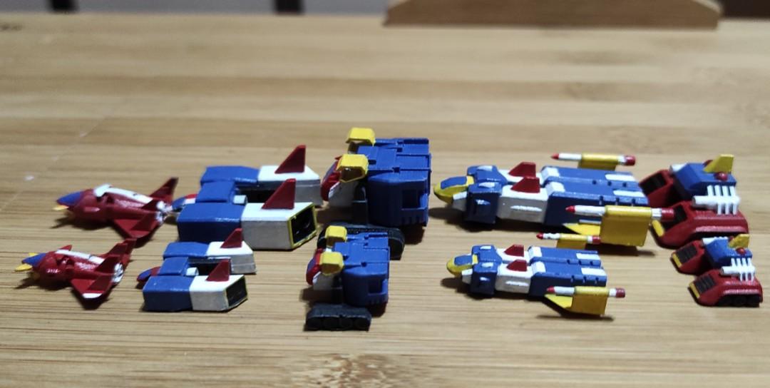 Voltes V 3D Printed Miniature Volt Machines Set, Hobbies & Toys, Toys ...