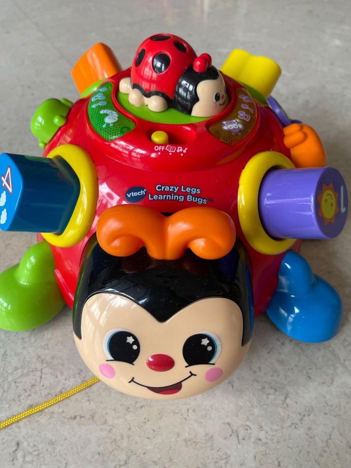 Vtech shapes sort toy crazy legs learning bug, Babies & Kids, Infant ...