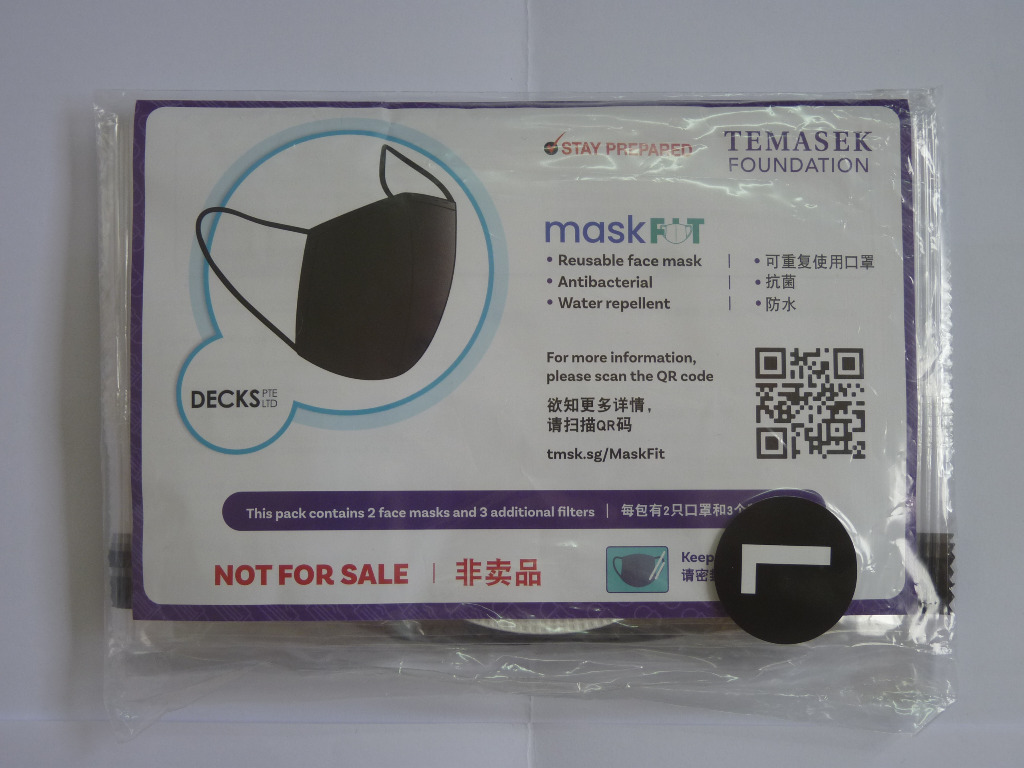 x2 Re-useable maskFiT Face Mask (Plus x3 Filters), Health & Nutrition ...