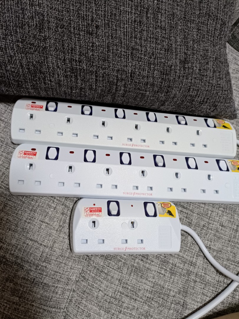 2-way, 6-way Power Extension Cord & Smart Power Strip, TV & Home ...