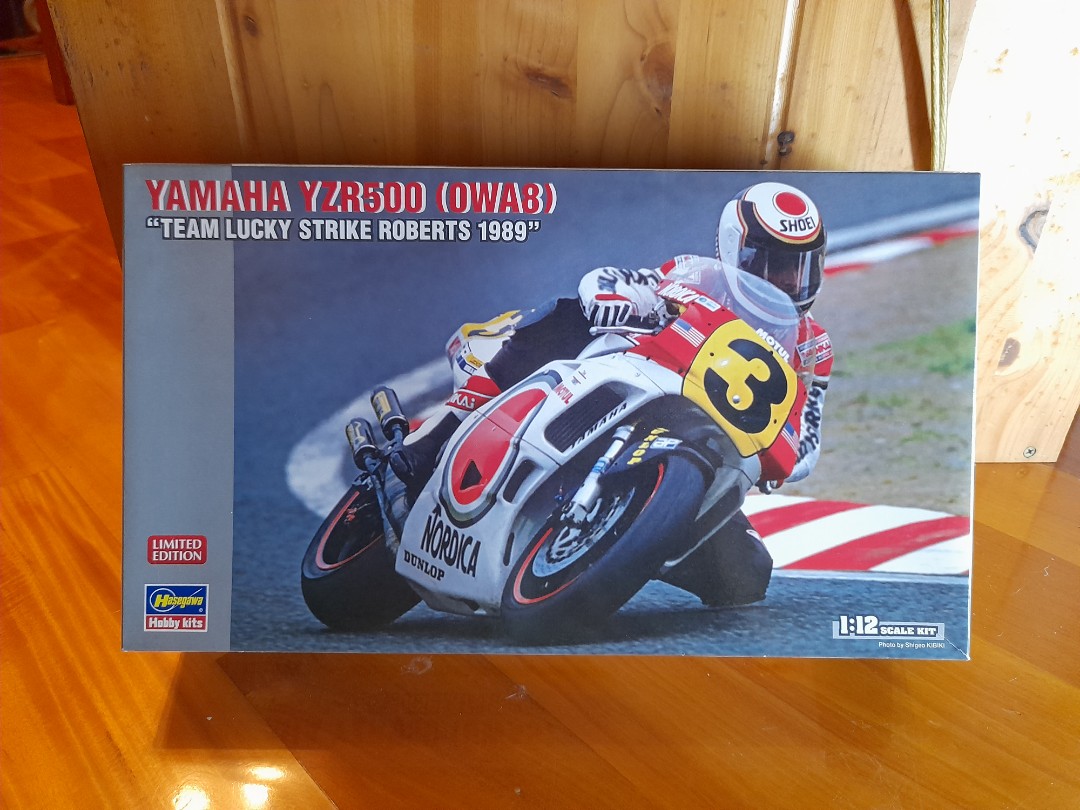 全新 1：12 Hasegawa Yamaha YZR500（OWA8）“Team Lucky Strike Roberts 1989”，日本製造, 興趣及遊戲, 玩具 & 遊戲類 ...