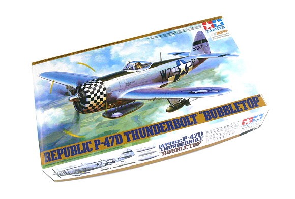 田宮飛機模型戰機 Tamiya Aircraft 1/48 Republic P-47D Thunderbolt BUBBLETOP ...