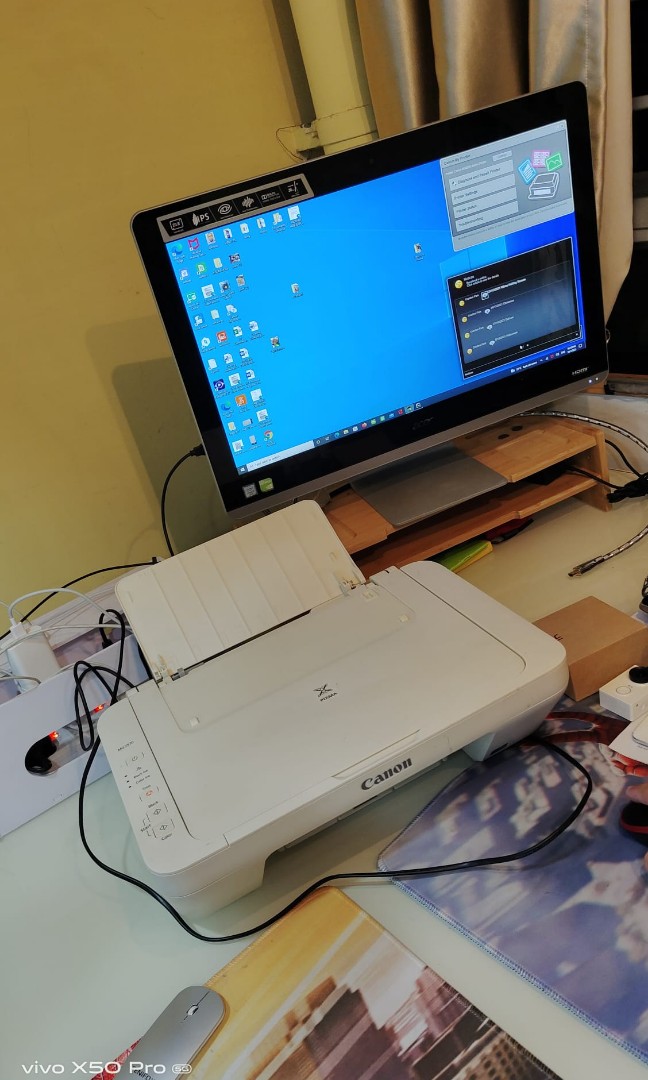 Acer all in one. Desktop c/w printer, keyboard n mouse, Computers ...