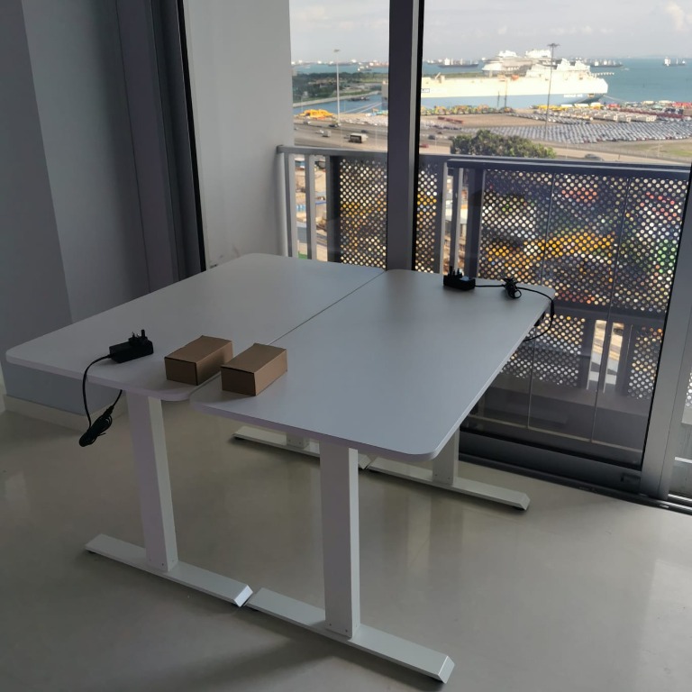 (Warehouse SALE!!) BRAND NEW Memory Adjustable WFH Study Table / Office ...