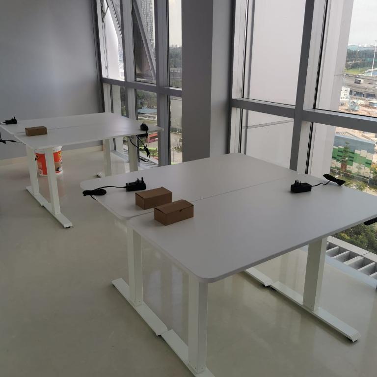 [Stock Available] Memory Adjustable WFH Study Table / Office Table ...