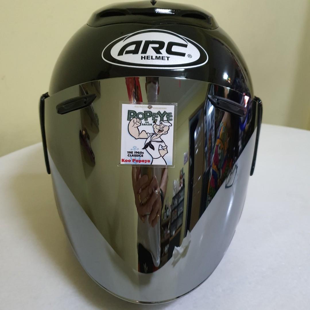 ARC RITZ HELMET BLACK COLOR, Motorcycles, Motorcycle Accessories on ...