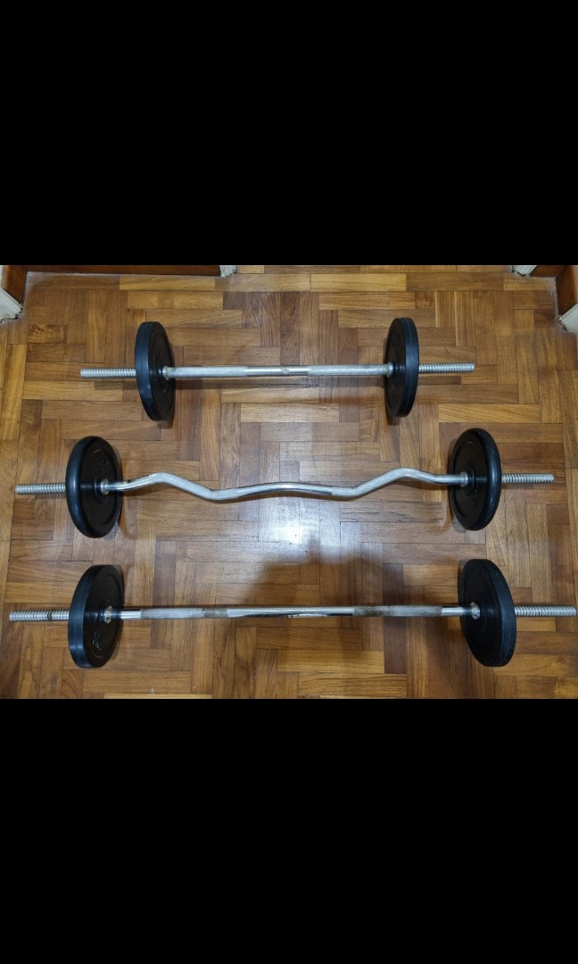 BARBELLS ONLY, Sports Equipment, Exercise & Fitness, Weights ...