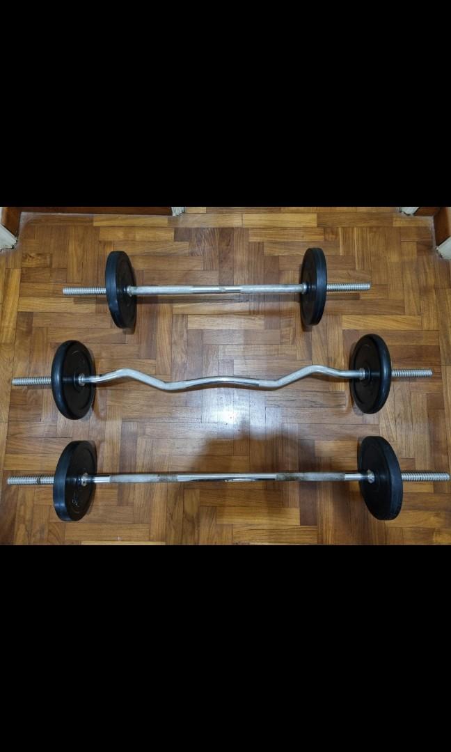 BARBELLS ONLY, Sports Equipment, Exercise & Fitness, Weights ...