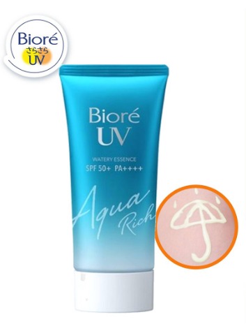 BIORE SG Authentic UV Aqua Rich Watery Essence/Gel/Spray Sunscreen ...