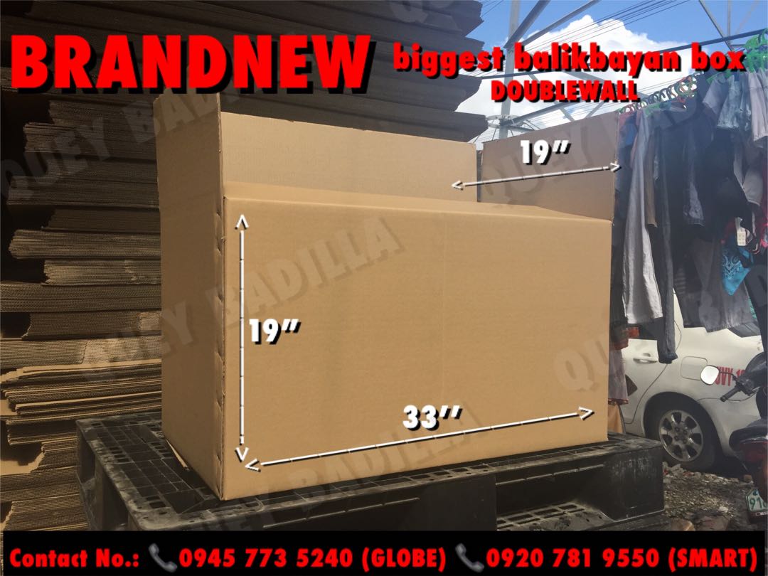 Brandnew Biggest Balikbayan Box, Furniture & Home Living, Home ...