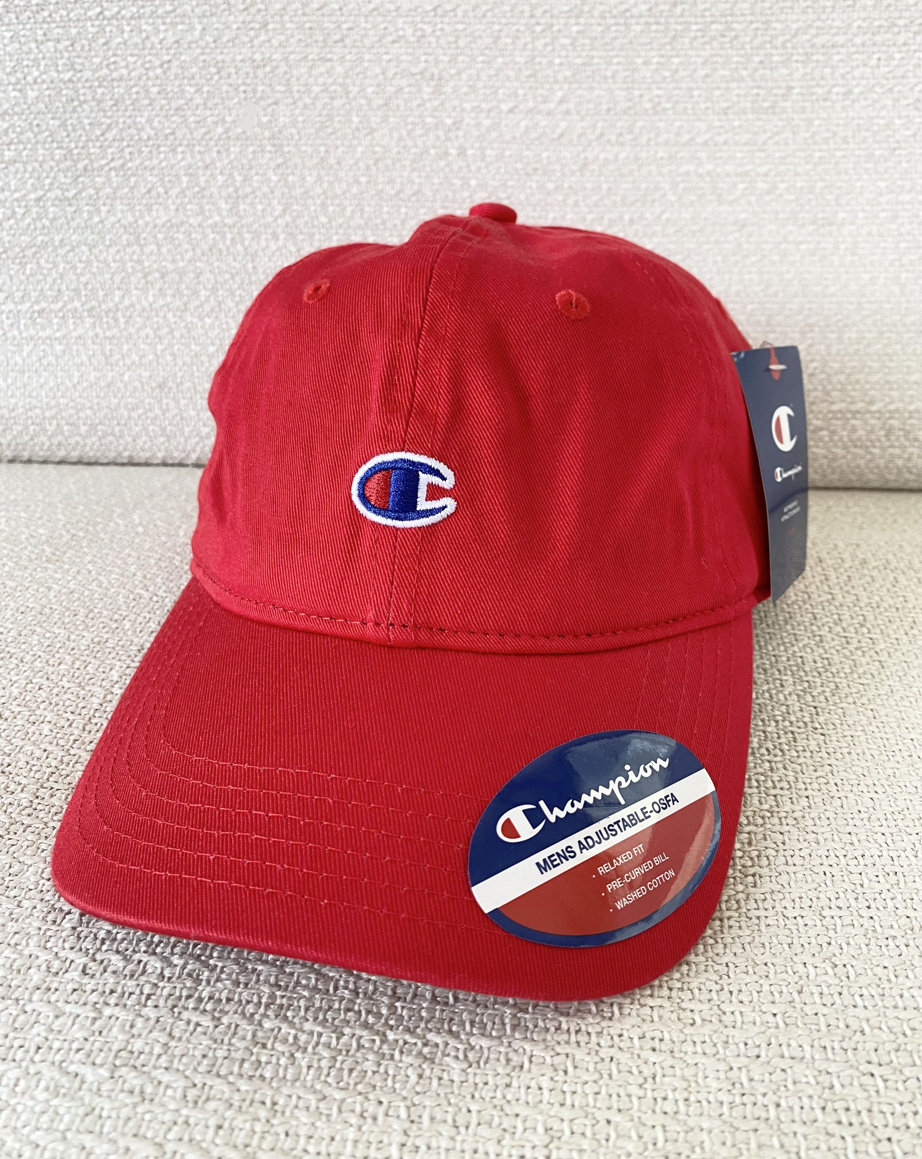CHAMPION Red Cap 100% AUTHENTIC+BRAND NEW!, Luxury, Accessories on ...