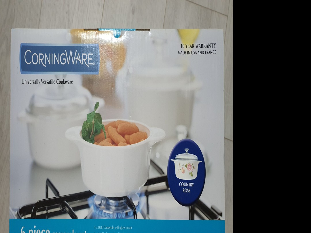 Corningware 6 pc casserole set, Furniture & Home Living, Kitchenware & Tableware, Cookware ...
