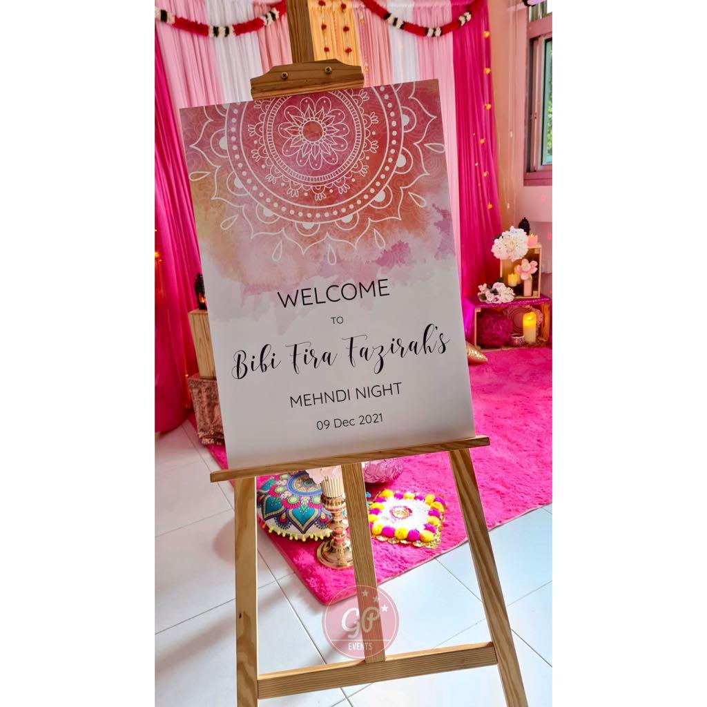 Customized Wedding Welcome Sign Poster Board, Hobbies & Toys ...