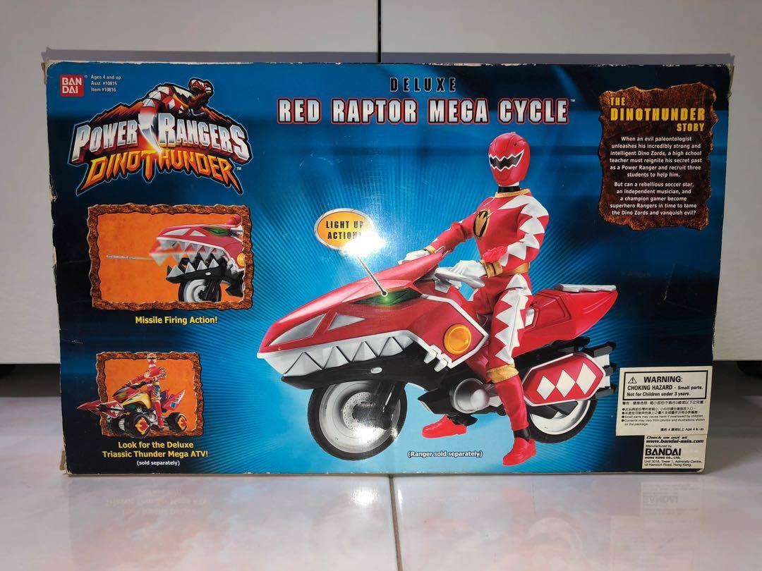 Deluxe Red Raptor Mega Cycle - Power Rangers Dino Thunder, Hobbies ...